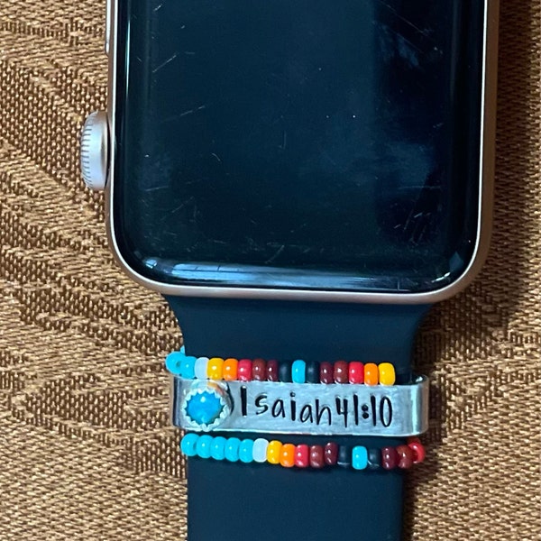 Personalized Watch Band Charm, Apple Smart Watch, Custom Watch Charm ...