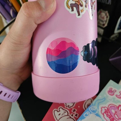 Subtle Trans Flag Sticker Pride Sticker Mountain Sticker Laptop Sticker ...