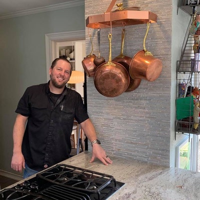 Wall Mounted Solid Copper Pot Rack 20 - Etsy