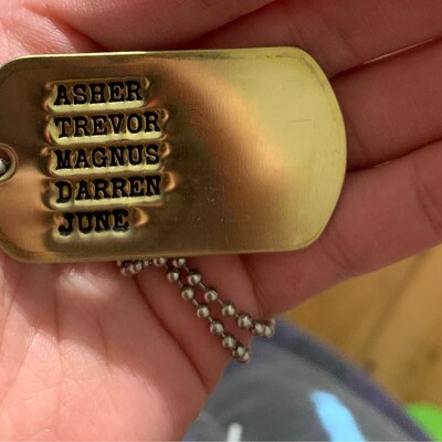 Real Debossed Military Dog Tag Made 4 Your Paracord FREE SHIPPING - Etsy