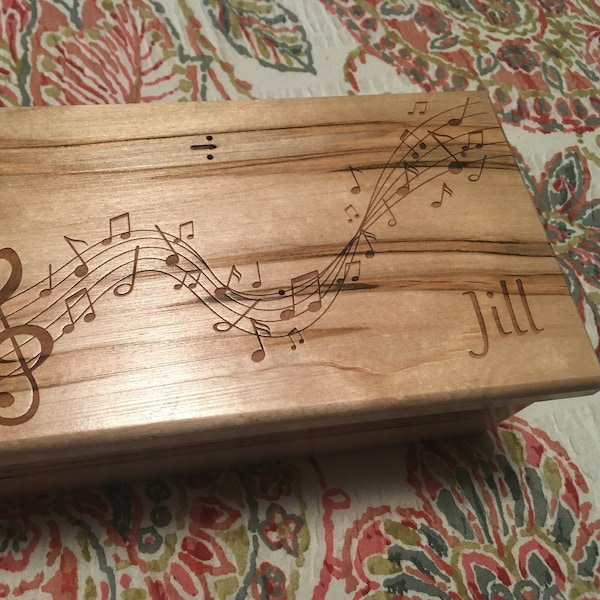 Personalized Electronic Music Box ANY Song,custom Music Jewelry Box,mp3 ...