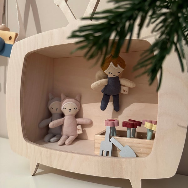 Mini Wood TV Plywood Decor for Kids Television - Etsy