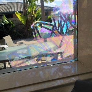Crystal Corner Suncatcher Window Decal Prism Sticker Holographic ...