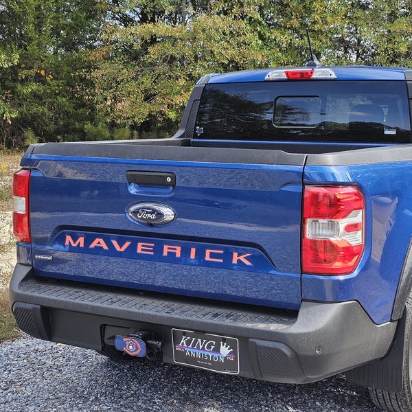 Vinyl Tailgate Letters Custom Fit for 2022–2025 Ford Maverick — Solid ...