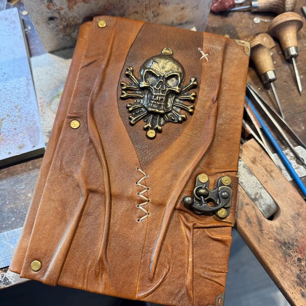 Excalibur Design With Lock and Key Handmade Genuine Leather Journal ...