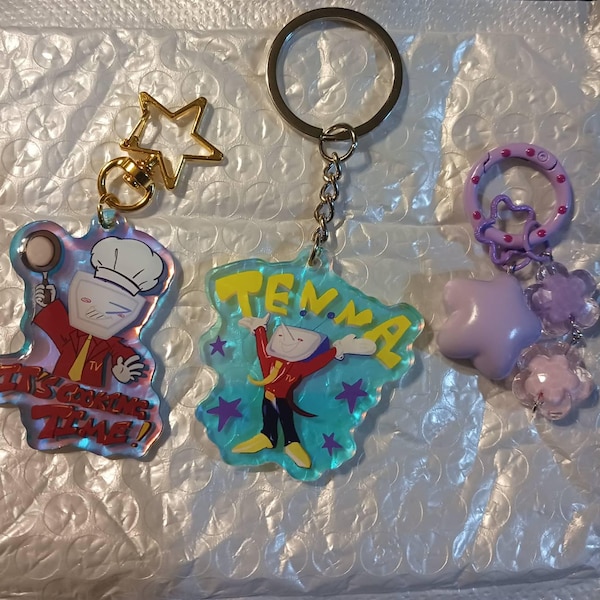 Hikaru and Yoshiki Summer Died Inspired Holographic Keychain Charms ...