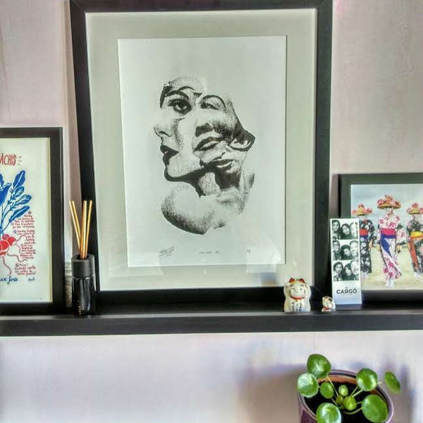 CMYK Screenprint , Psychedelic Collage - Etsy