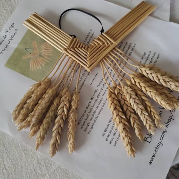 Wheat Weaving Corn Dolly: Corazon De Trigo (heart of Wheat) Straw ...