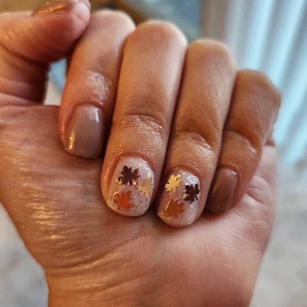 HELLO Autumn-glitter Dip Powder, Fall Nail Dip, Dip Powder, Dip Powder ...