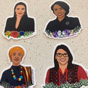 Alexandria Ocasio-cortez Sticker // AOC - Etsy
