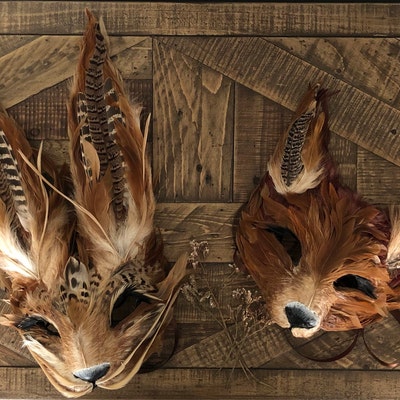 Luxury Brown Hare Mask, Large Brown Rabbit Mask, Halloween Mask ...