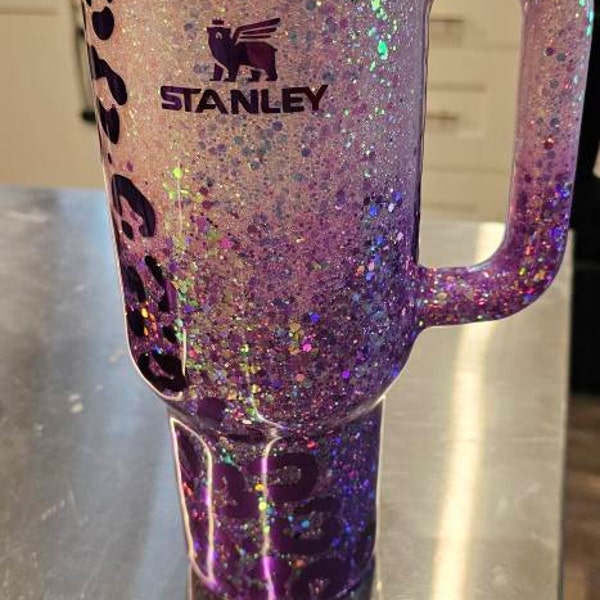 Gold Half Leopard Tumbler Stanley YETI Simple Modern Trek - Etsy