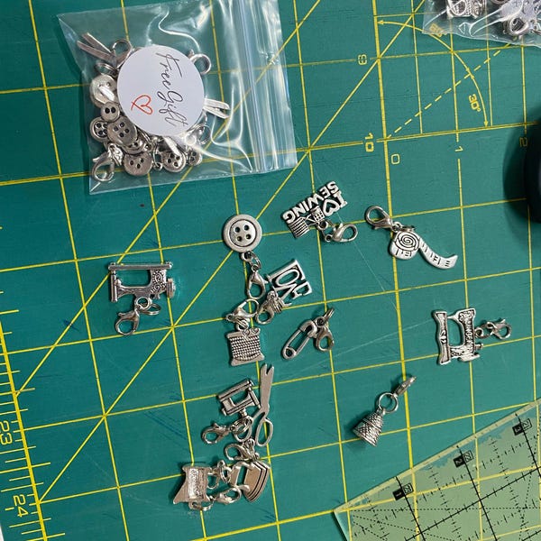 13pc or 5pc Sewing / Seamstress Charm Set Lot Collection /jewelry ...