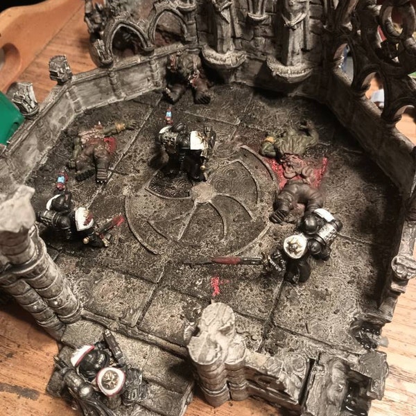 Norman Fort Walls Corner Towers King and Country Printable Scenery ...