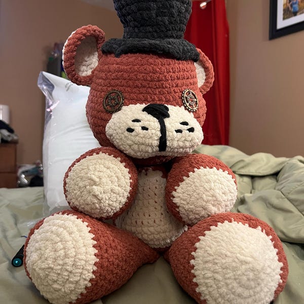 2in1 Top Hat Teddy Crochet Pattern DIGITAL PDF | Teddy Bear, Amigurumi ...