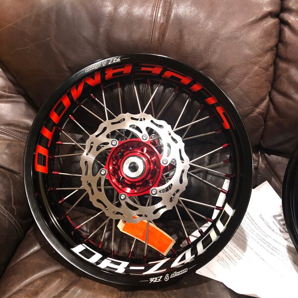 Wheel Stickers for Suzuki DR-Z 400 DRZ 400 SUPERMOTO Rim Tape Stripes ...