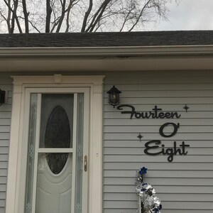 Large Mid Century Cursive House Numbers | Etsy Australia