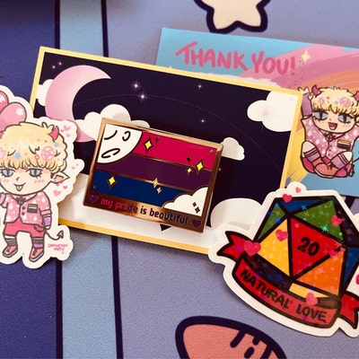 Bisexual Bi LGBTQIA Enamel Pin - Etsy