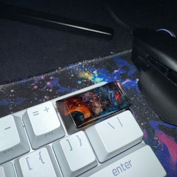 Space Artisan Keycap, Custom Keycaps, Interstellar Galaxy Keycap, OEM ...