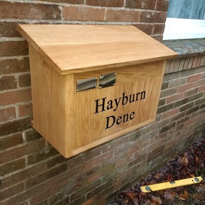 Large Oak Letter Box. - Etsy UK