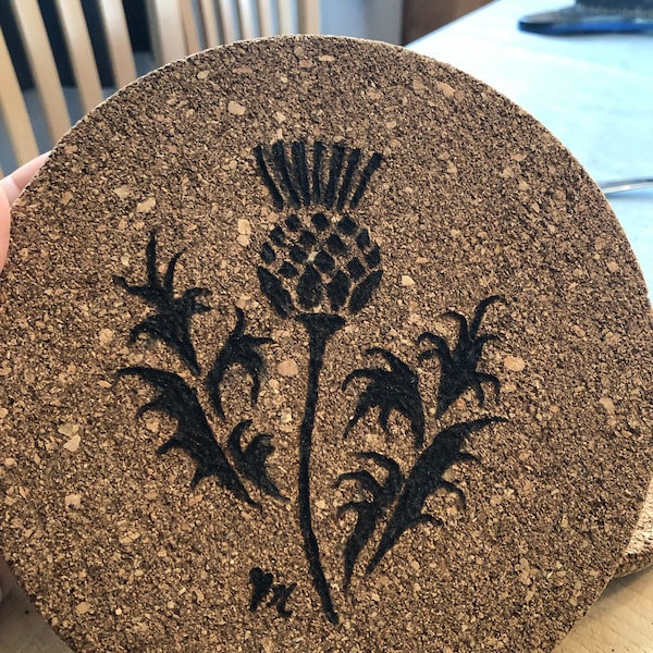 Thistle Stencil Scotland Scottish Mylar Sheet Painting Wall Art Craft ...