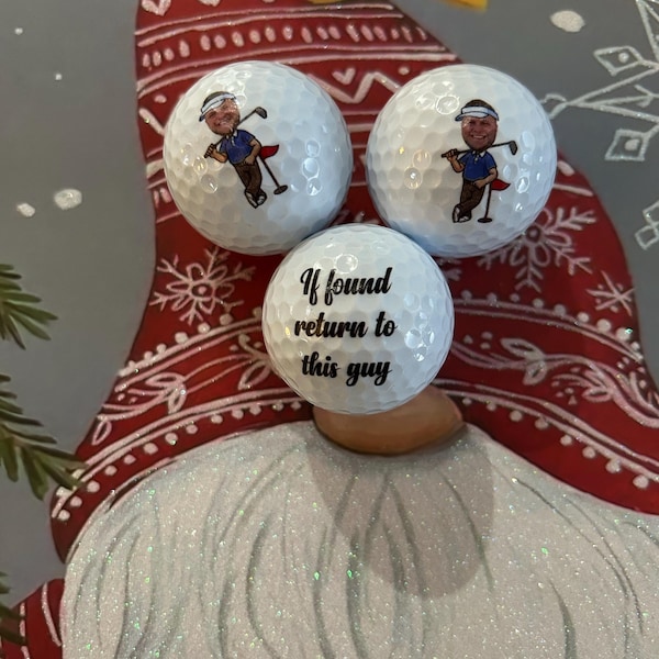 Portrait on Golf Ball, Portrait From Photo, Funny Golf Balls ...