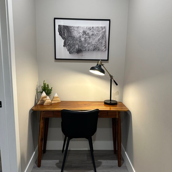 China Elevation Map - Minimalist Topographical Relief Art, Wall Decor ...