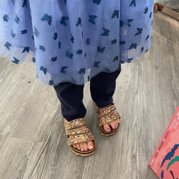 Colored Sandal ~ Huarache Sandal ~ All Sizes - Mexican Style ~ Colorful ...