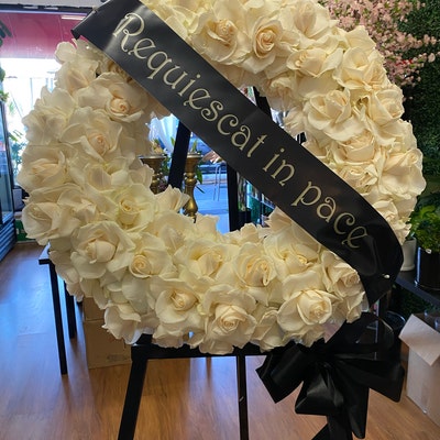 Funeral, Memorial Ribbon, Custom Printed W/your Message, Floral ...