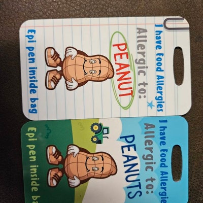 Custom Food Allergy Stickers for Lunch Boxes Labels School - Etsy