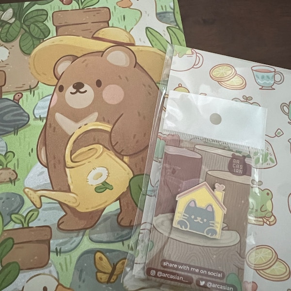 Character Collage Sticker Book Hardcover Cute Artwork Sticker Album ...