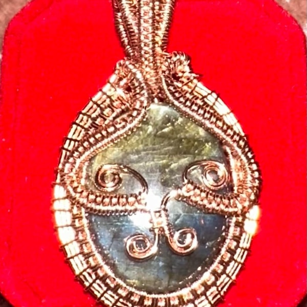 Cat Eye Wire Wrap Bangles Copper Wrapped Bracelet Oxidized Cuff ...