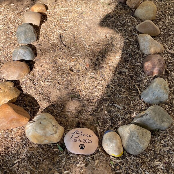 Personalised Engraved River Rocks | Unique Gift | Engraved Stone ...