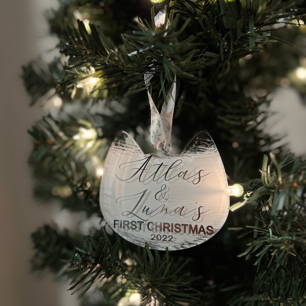 Pet's First Meowmas Ornament | Cat Parent Gift | First Christmas ...
