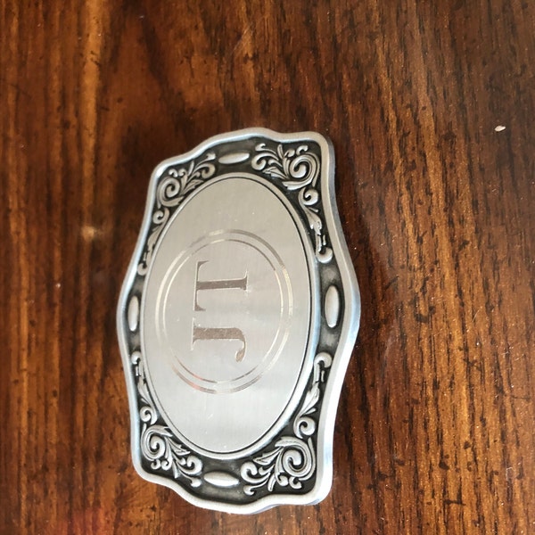 Engraved MONOGRAM Belt Buckle, Personalized Belt Buckle, Groomsman Belt ...