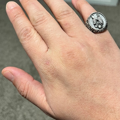 Poseidon Trident Signet Ring for Men, Handmade 925k Sterling Silver ...