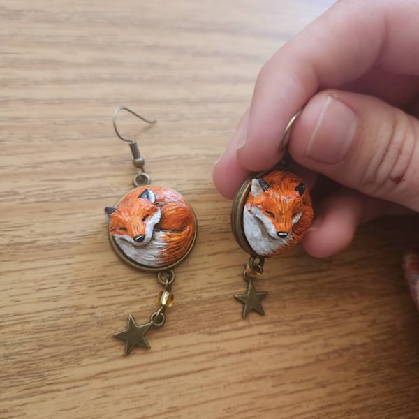 White Fox Necklace, Kitsune Fox Jewelry, Nine-tailed Fox Charm, Kitsune ...