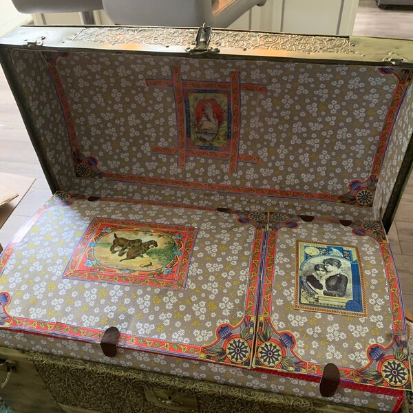 Antique Trunk Interior Trim Kit Complete Set of Original Reproduction ...