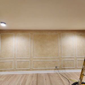 Wall Molding Package Ready to Assemble Wall Paneling Kit Pre-cut ...
