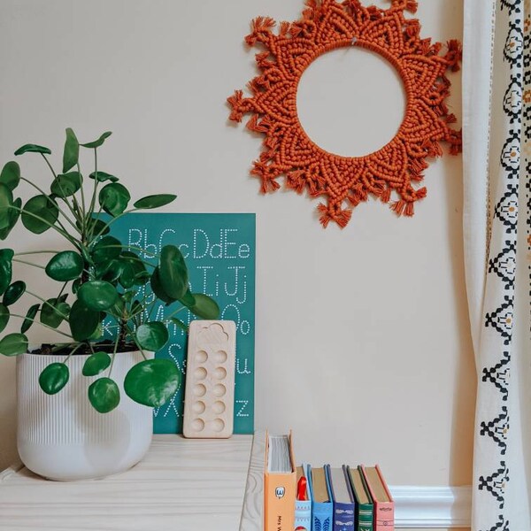 New Macrame Mandala Natural Color - Etsy