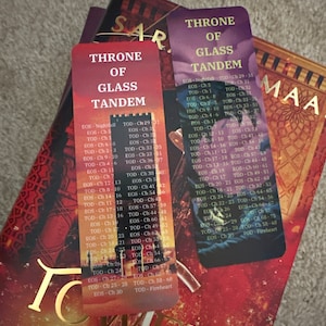 Throne of Glass Tandem Bookmarks SJM Bookmarks Acotar Crescent City ...