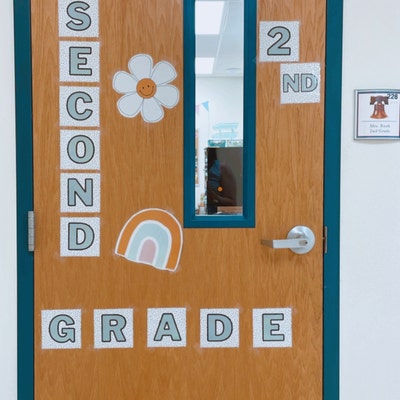 Groovy Boho Classroom Door Display - Etsy