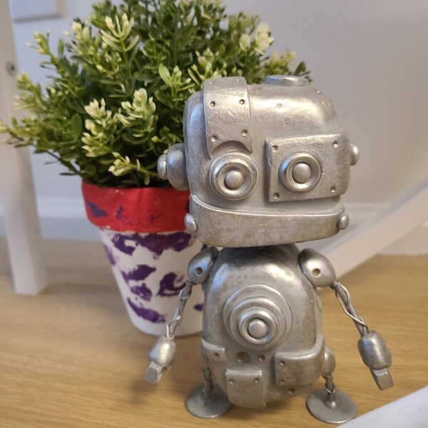 Welded Metal Rustic Robot | Steampunk Robot | Space Robot | Old Robot ...