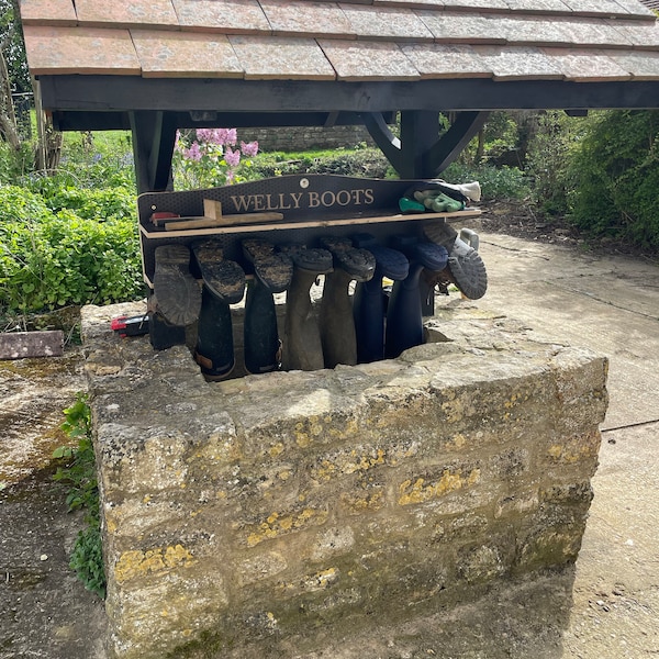 Garden Tool Storage, Tool Organiser Rack, Gardeners Gift Tool Rack ...