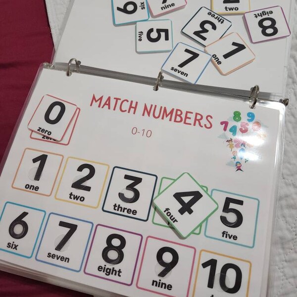 Toddlers First Educational Busy Book. Personalized Learning Binder ...