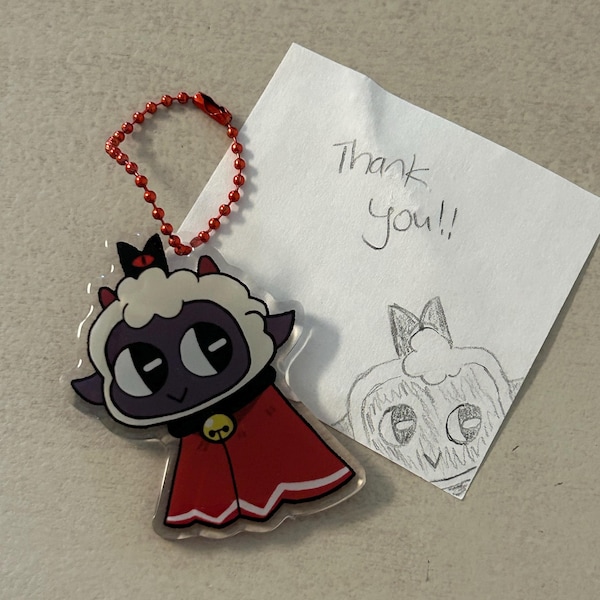 Cult of the Lamb Keychain - Etsy