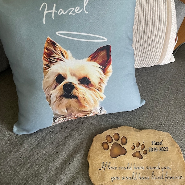 Pet Memorial Stones Dog Memorial Stones, Paw Prints Pet Dog Garden ...