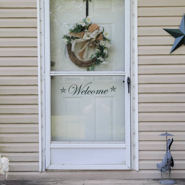 Welcome Vinyl Wall Decal- Welcome Vinyl Wall Decal Quote - Front Door ...