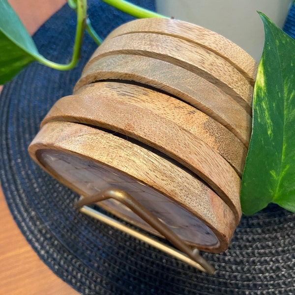 Willow and Moore Handmade Moroccan Nesting Serving Trays With Handles for Coffee Tables and ...