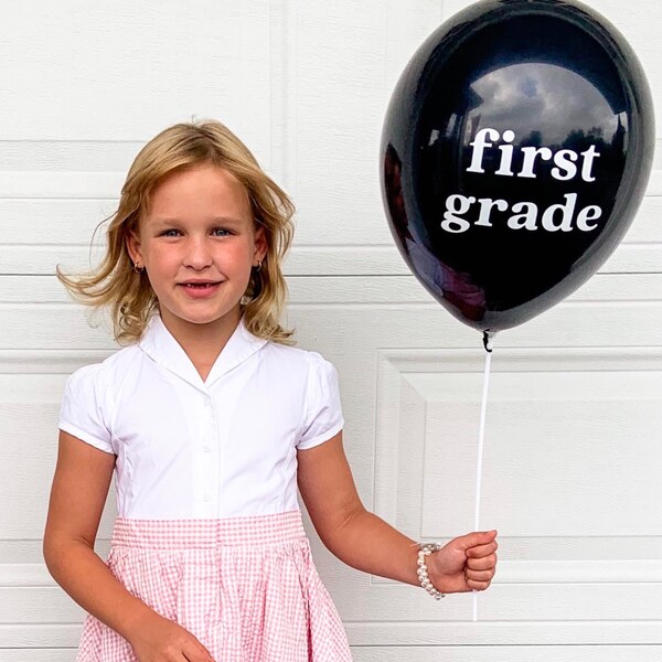 First Day of School Sign, Pre-k Grade Balloon - Printed With Pep® in ...